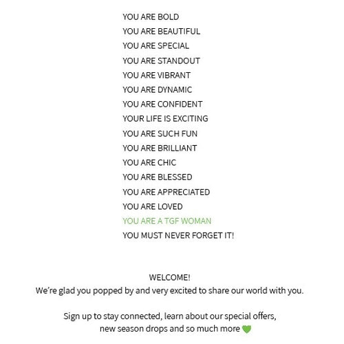 Size Chart – The Garment Factory